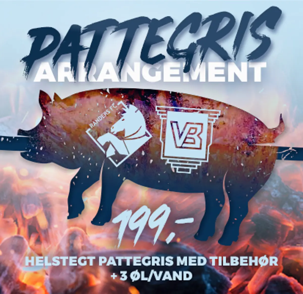 Randers FC inviterer til sæsonafslutning med helstegt pattegris og øl